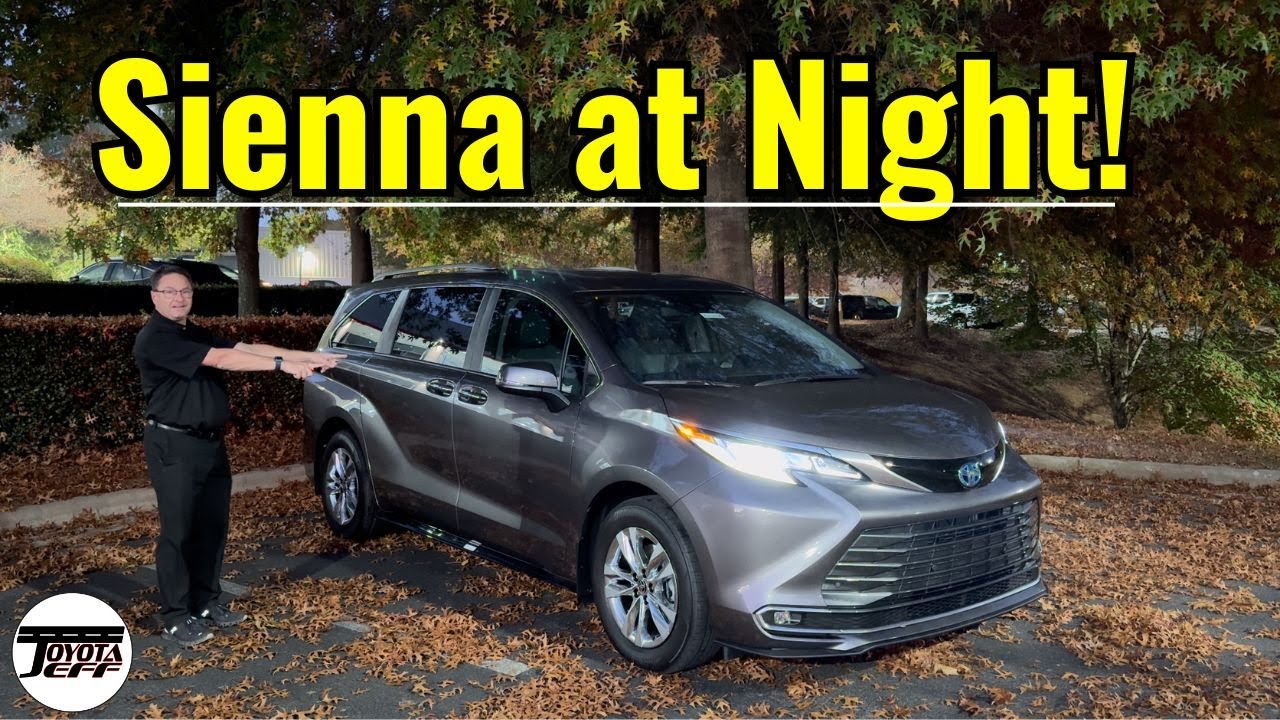 New Toyota Sienna at Night - Buttons, Lights, Features! - YouTube