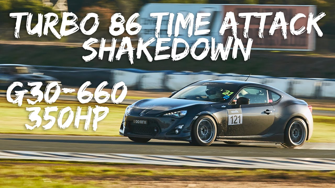 350hp - Toyota 86 Turbo - Wakefield Park Shakedown - time attack - YouTube