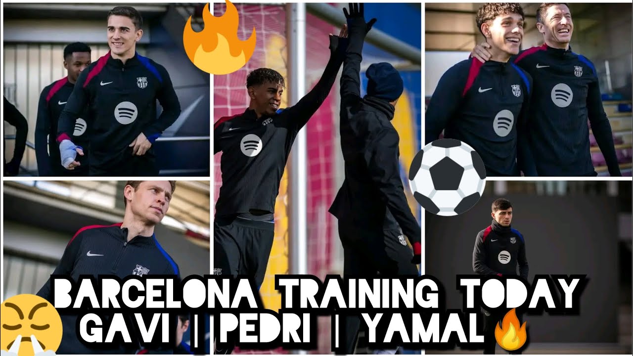 FC Barcelona Training Today | Pedri | Gavi | Lamine Yamal And Others ...