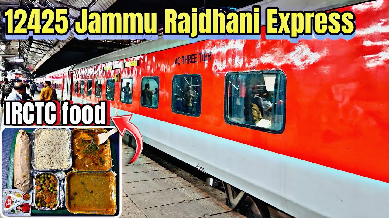 DELHI TO JAMMU(12425) JAMMU RAJDHANI EXPRESS | FULL TRAIN 🚂 JOURNEY ...