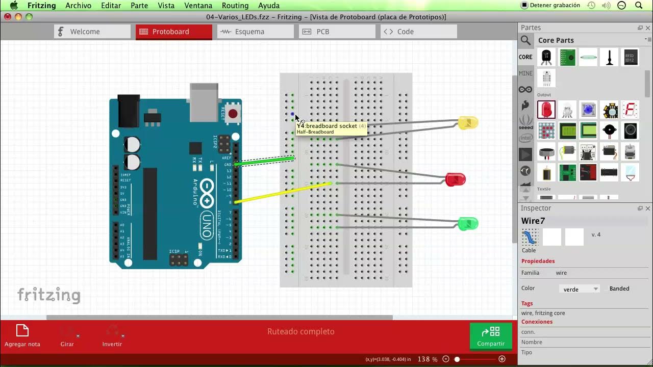 Curso de robótica con Arduino e impresión 3D Parte 17 Fritzing partes ...