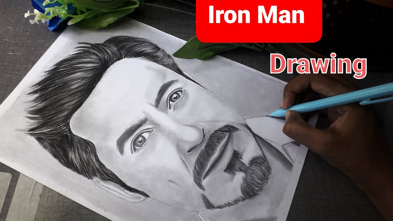 Iron Man drawing/ Tony Stark/ Step by step/ Tutorial for beginners ...