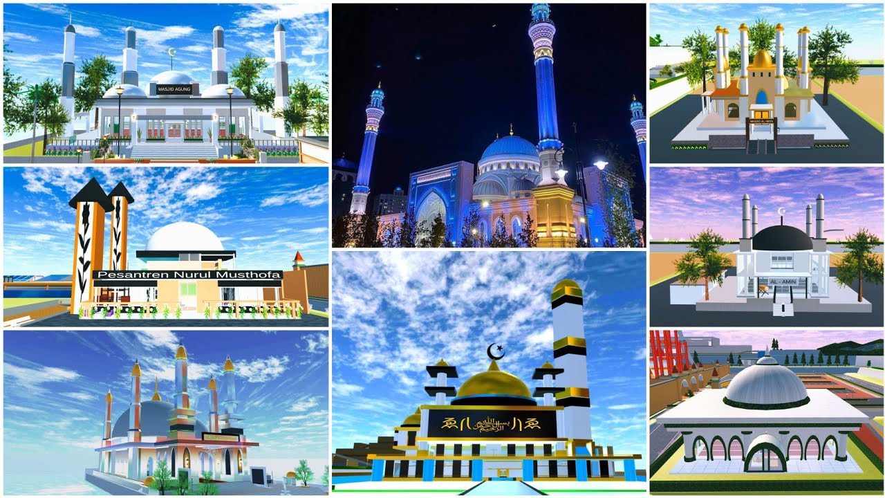 BAGI BAGI ID MASJID MEWAH - SAKURA SCHOOL SIMULATOR - YouTube