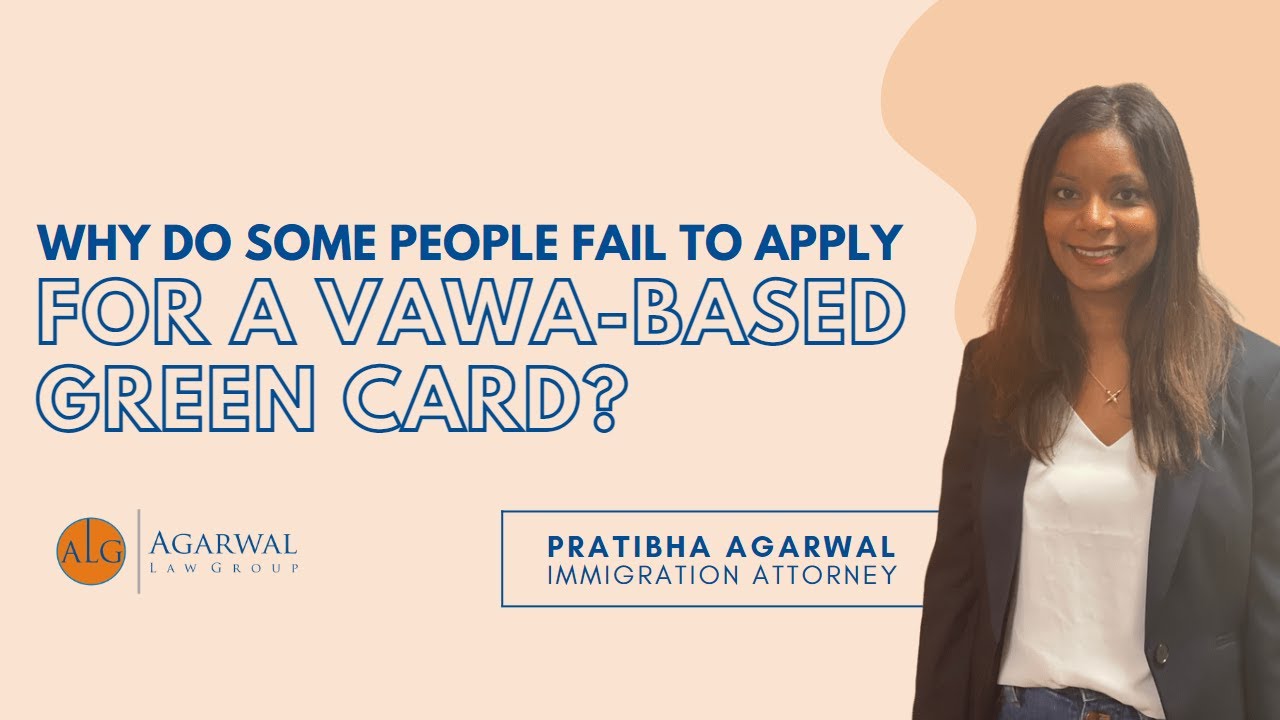 Why do some people fail to apply for a VAWA based green card? - YouTube