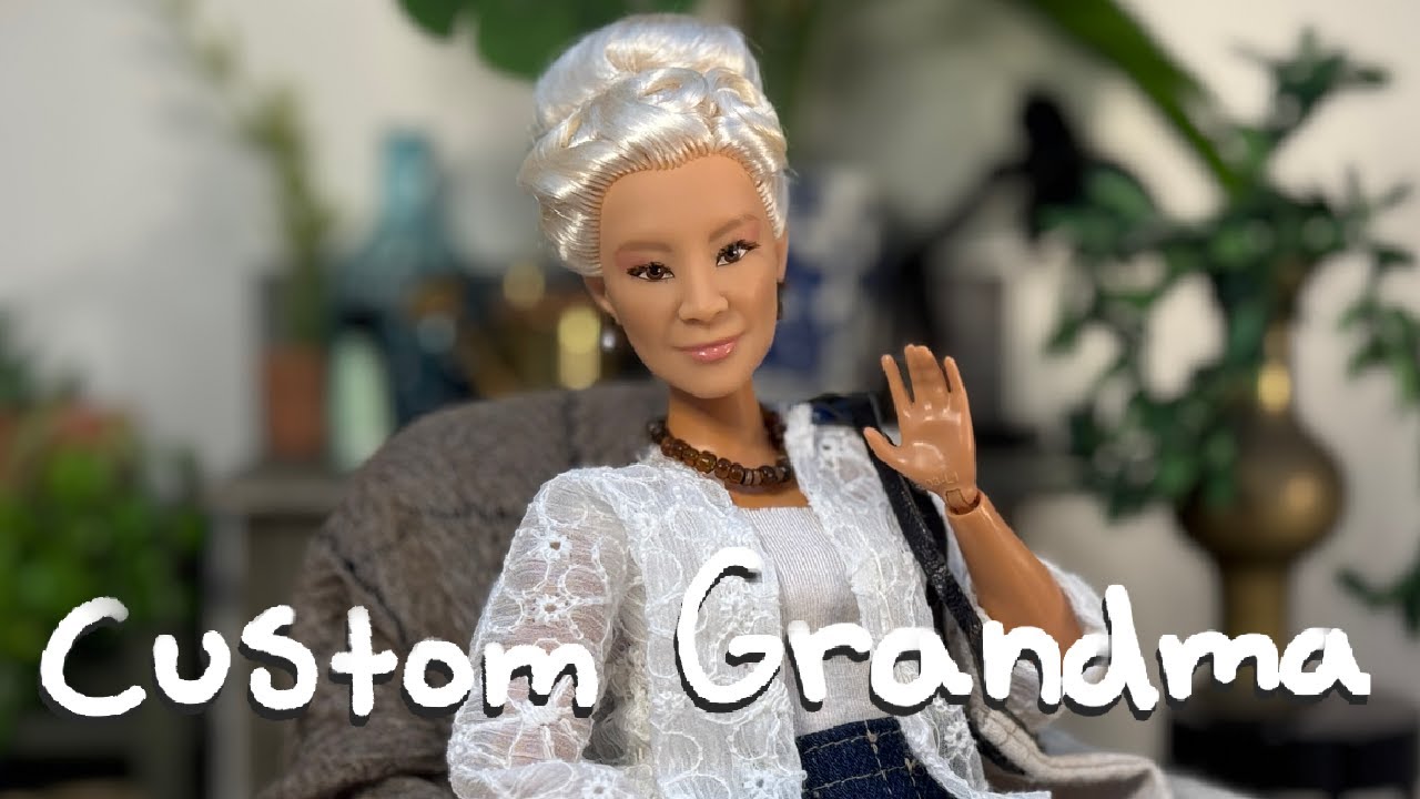 Barbie - Custom Grandma Barbie doll head on made to move body ...