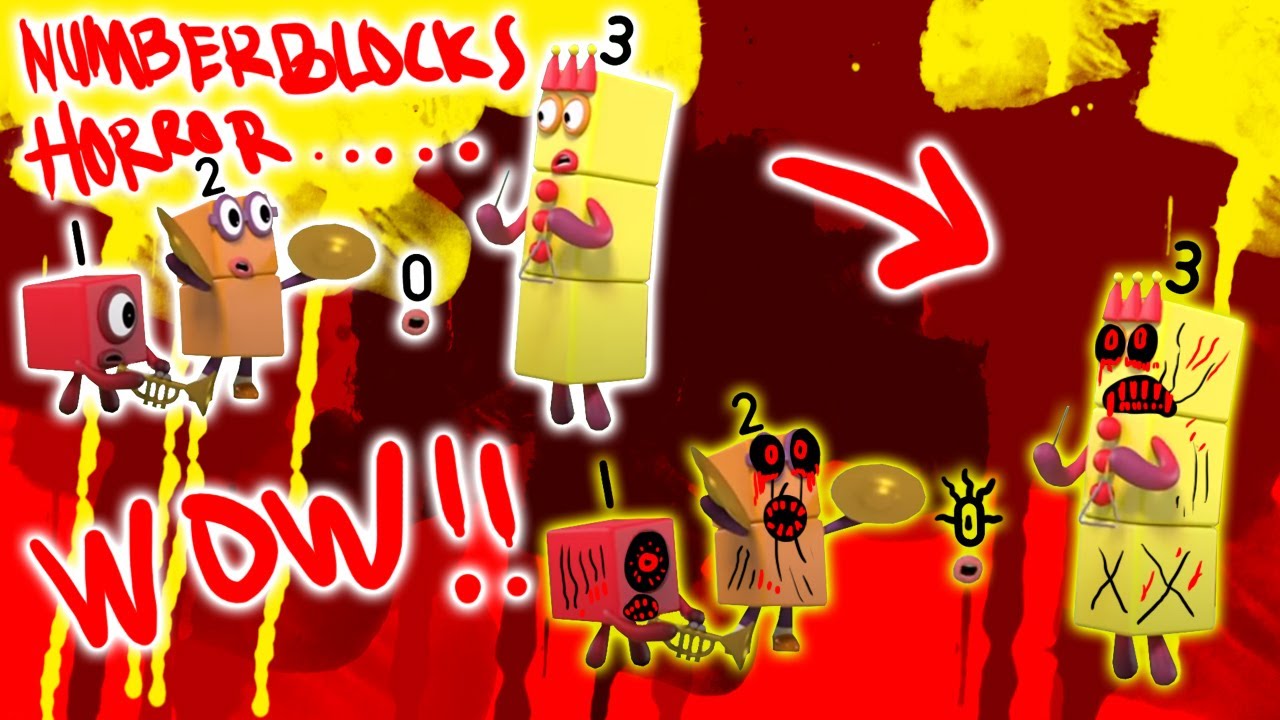 Numberblocks Band 1203 As Horror Version NEW - YouTube