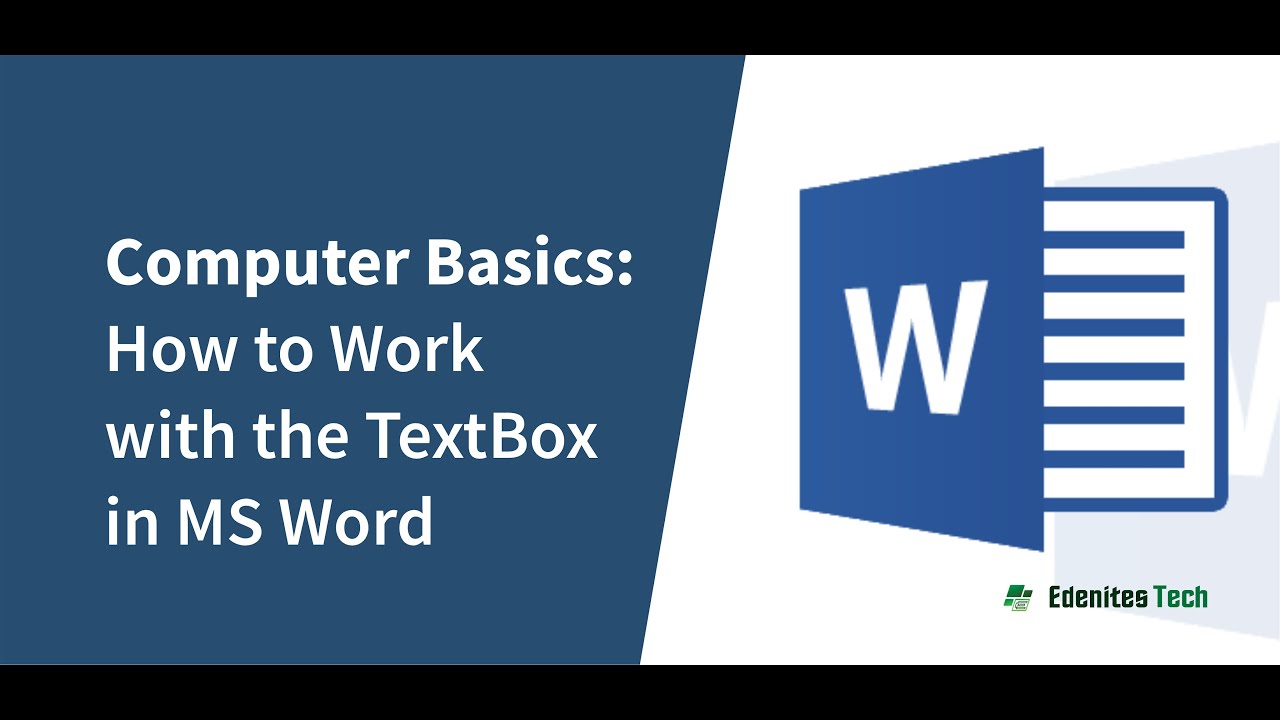 How to work with the textbox in Ms-word - YouTube