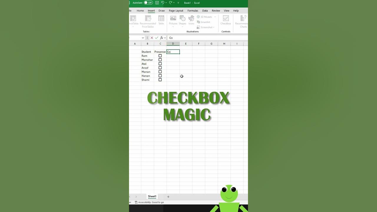 Checkbox Magic in Excel! #shorts #excel #exceltips #exceltutorial #exceltricks - YouTube