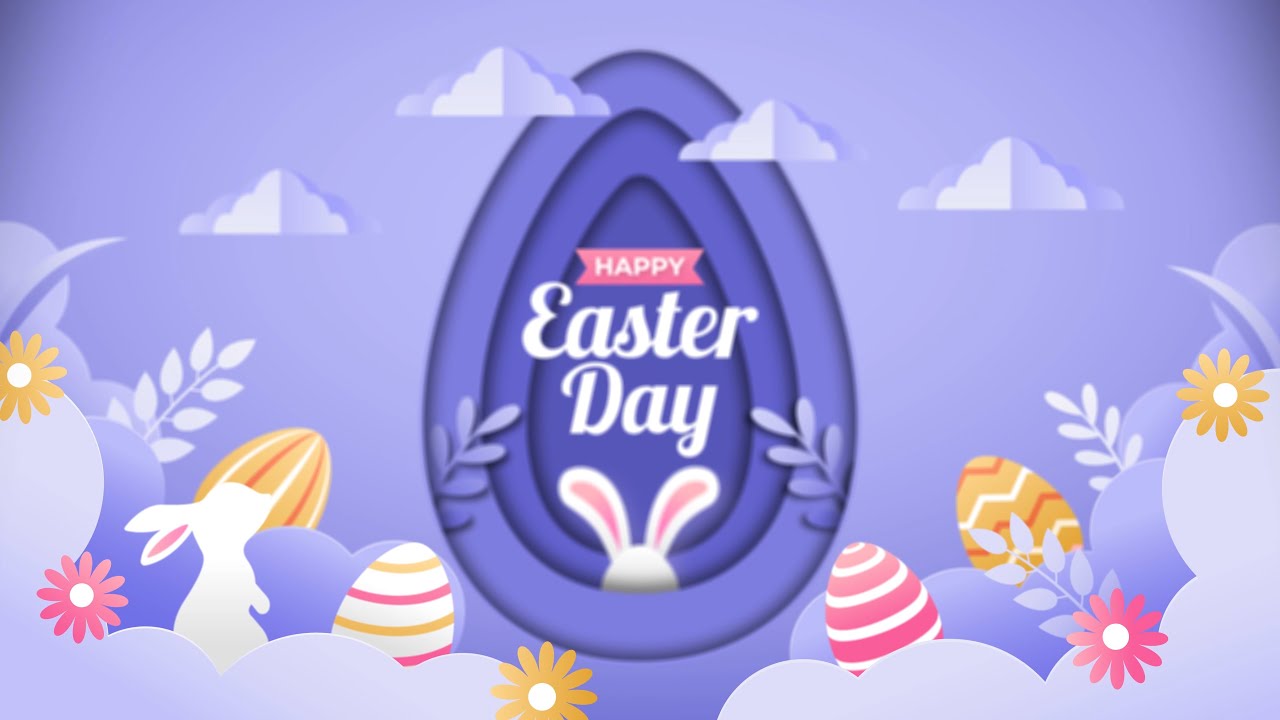 Happy Easter Day Animation 4k - YouTube