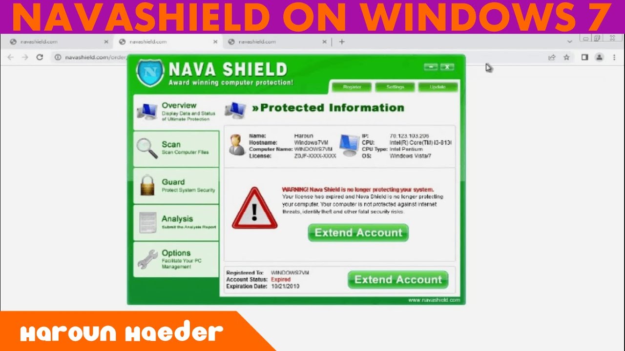 NavaShield on Windows 7!! - YouTube