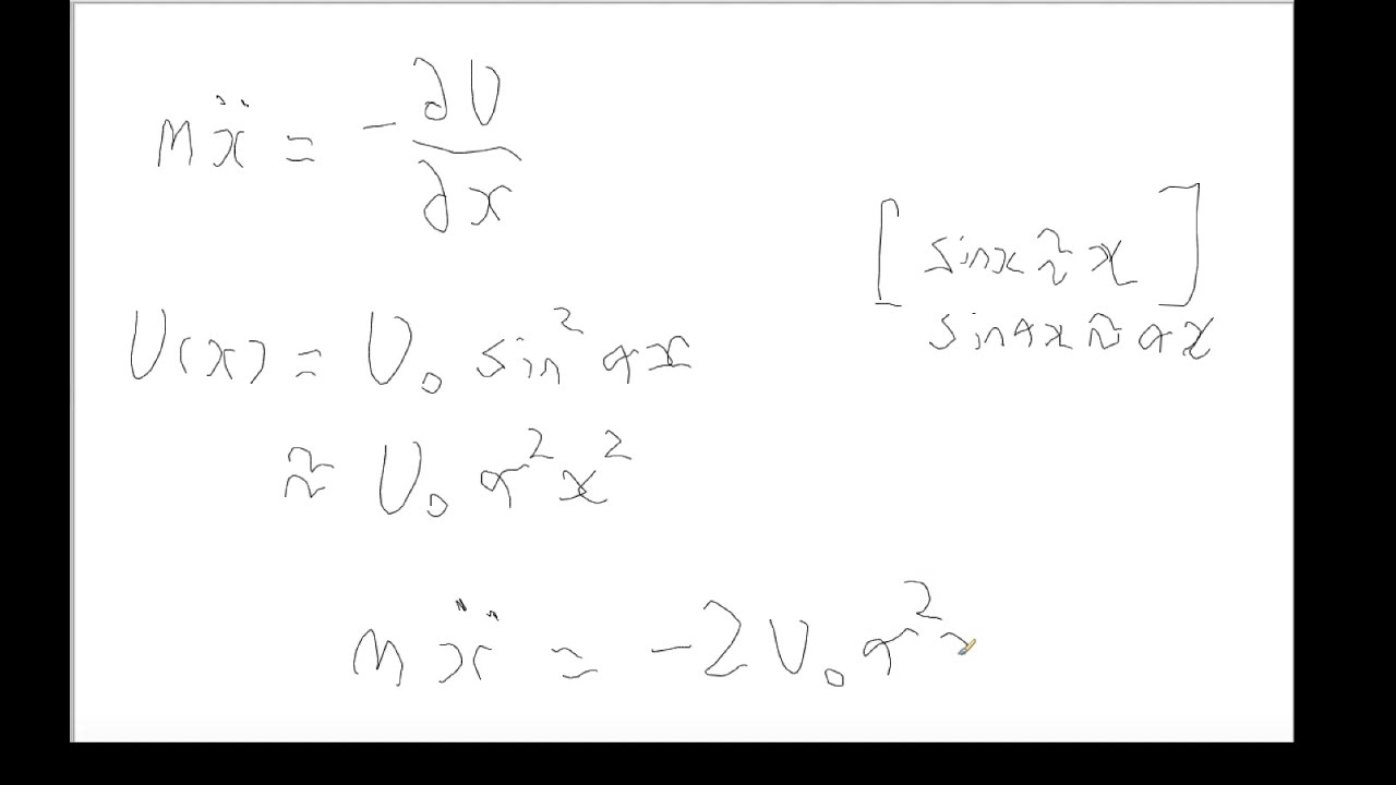 Mechanics | Frequency of Small Oscillations in a Potential (Hannabull ...