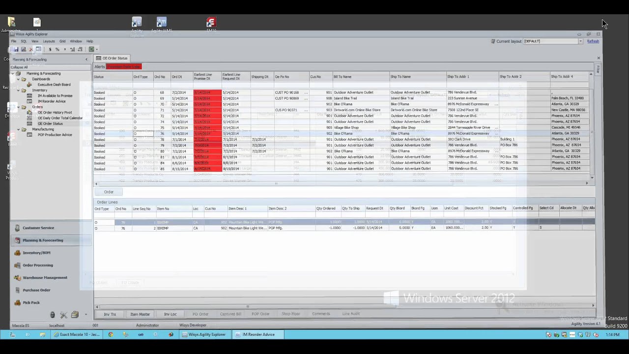WiSys Warehouse Management System Dashoard in Macola 10 - YouTube
