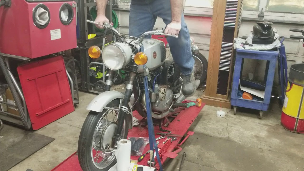 1967 Sears Allstate 250 Twingle after a 30 year nap, 1st start attempt ...