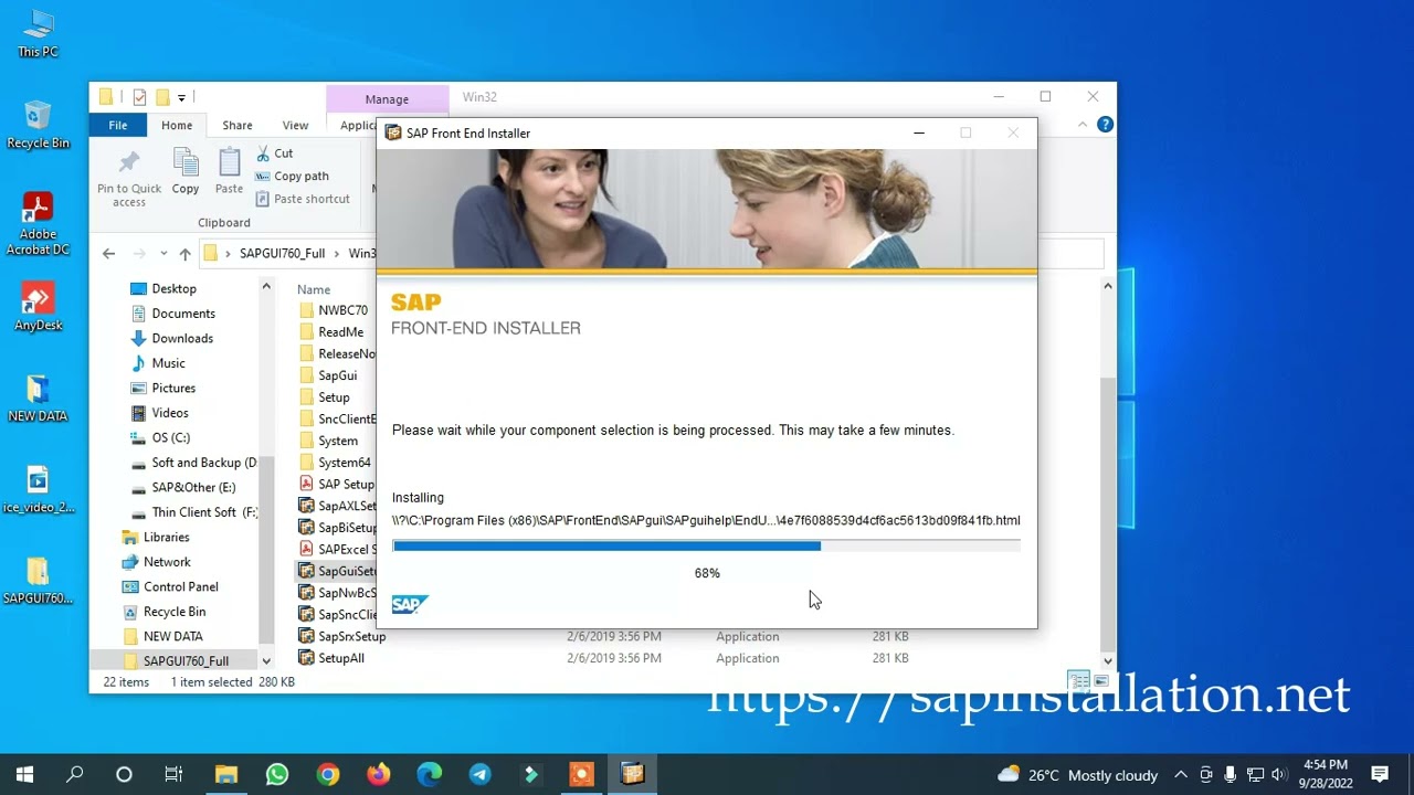 How to install SAP Gui for SAP online cloud access for Ecc ehp7 server ...