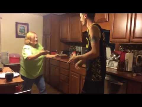 Mother/Son Tickle Wars