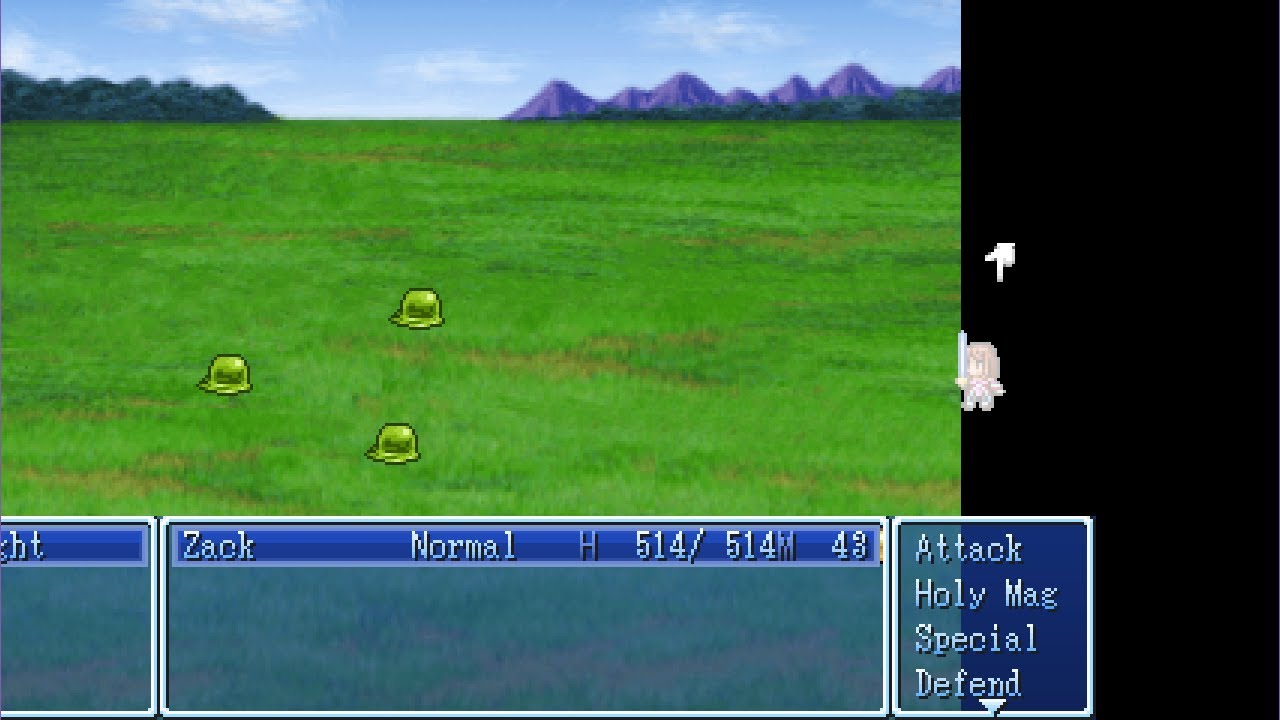 RM2k3 - Animated monsters + QTE Attacks - YouTube