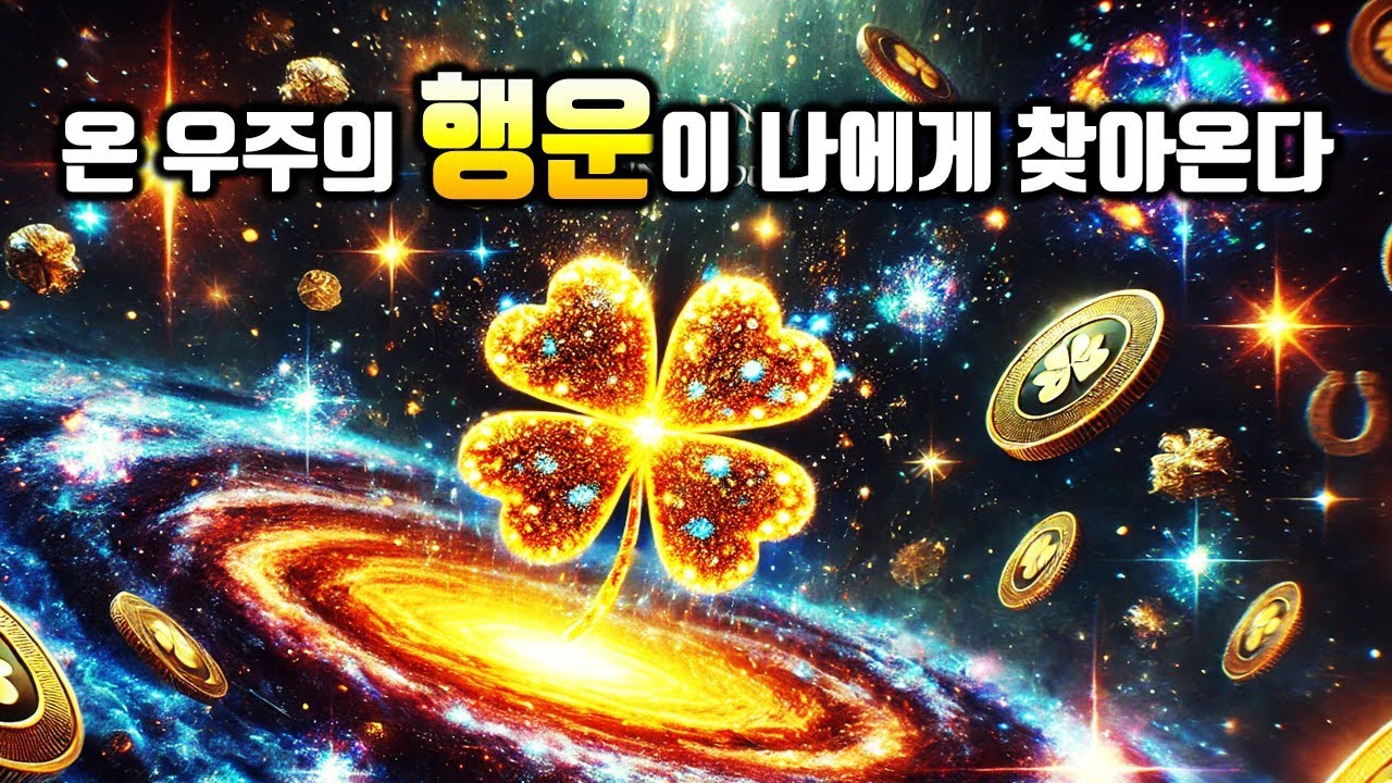 잘때 들어라🌕상상도 못한 큰 행운이 나에게 찾아온다🌕행운을 끌어당기는 신비한 주파수 명상음악 돈 금전 확언음악 부정적 무의식 정화 소원성취 행운 Youtube