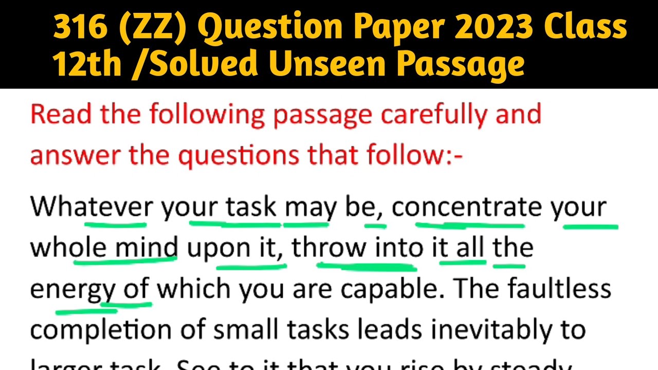 Whatever your task may be, concentrate your whole mind upon it Solved ...
