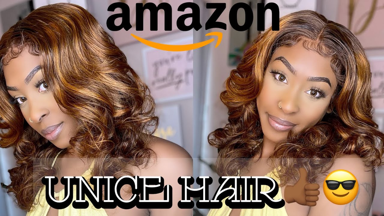 Amazon Hair Highlighted Auburn Brown F430 Lace Front Wig Install Ft ...