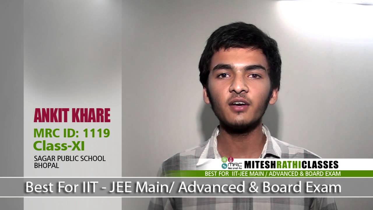 mitesh rathi classes mrc iit jee coaching bhopal - YouTube
