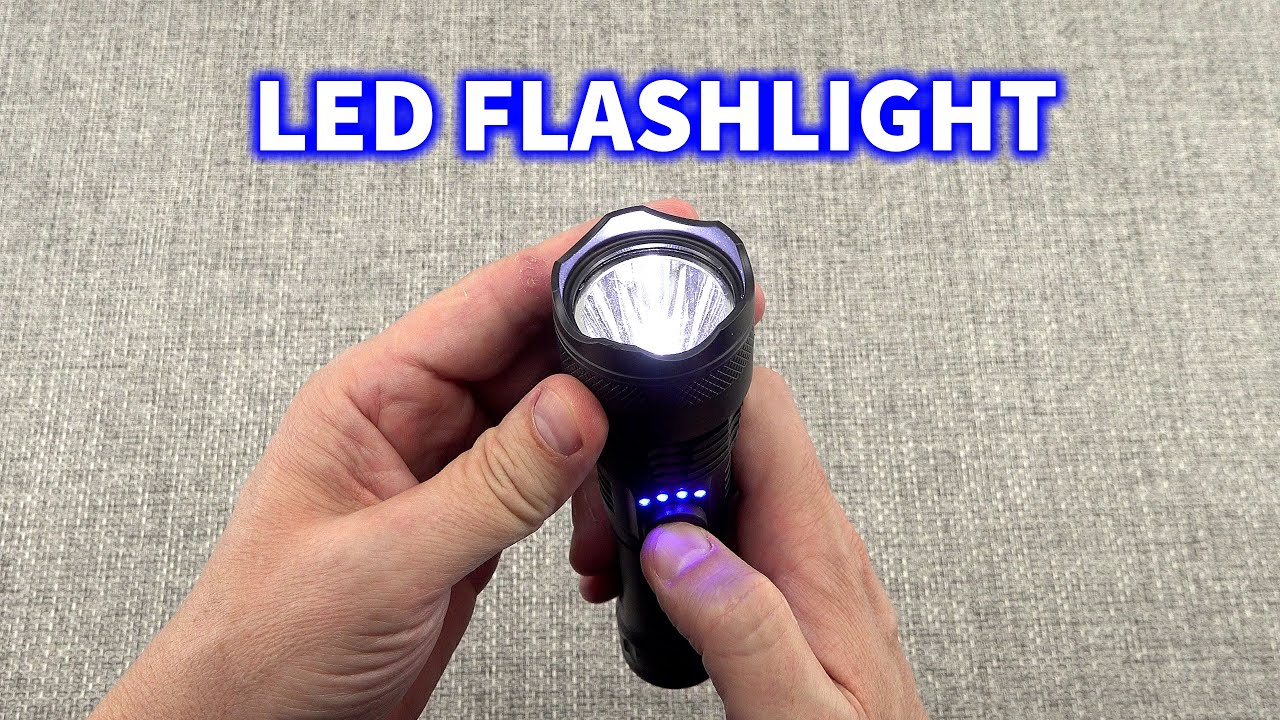 USB Powerful LED Flashlight Unboxing - YouTube