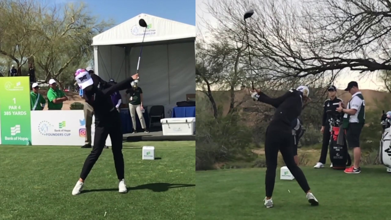 Lydia Ko Golf Swing Slow motion from different angles 여러 각도에서 본 리디아 고 ...