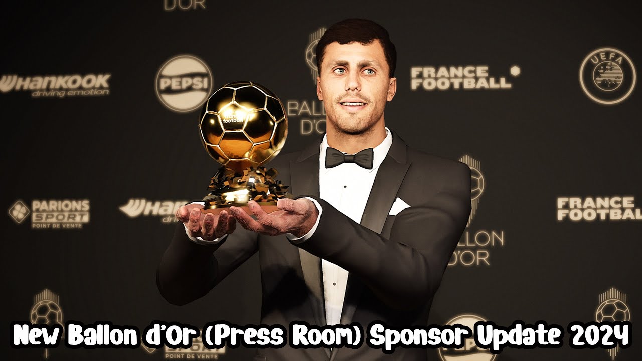 New Ballon d'Or (Press Room) Sponsor Update 2024 - PES 2021 & Football ...