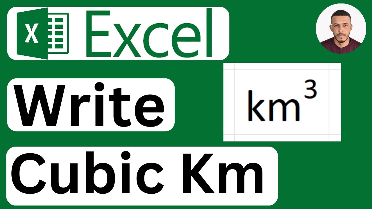 How to Add Cubic Kilometer km³ in Excel - Easy to Follow - YouTube