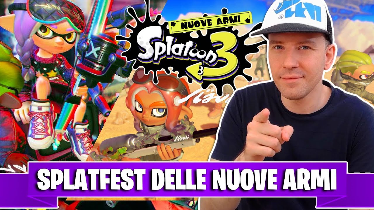 Lo SPLATFEST delle NUOVE ARMI su SPLATOON 3! | Barazushi vs Emberz ...