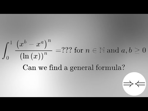 A general formula for a family of definite integrals. - YouTube