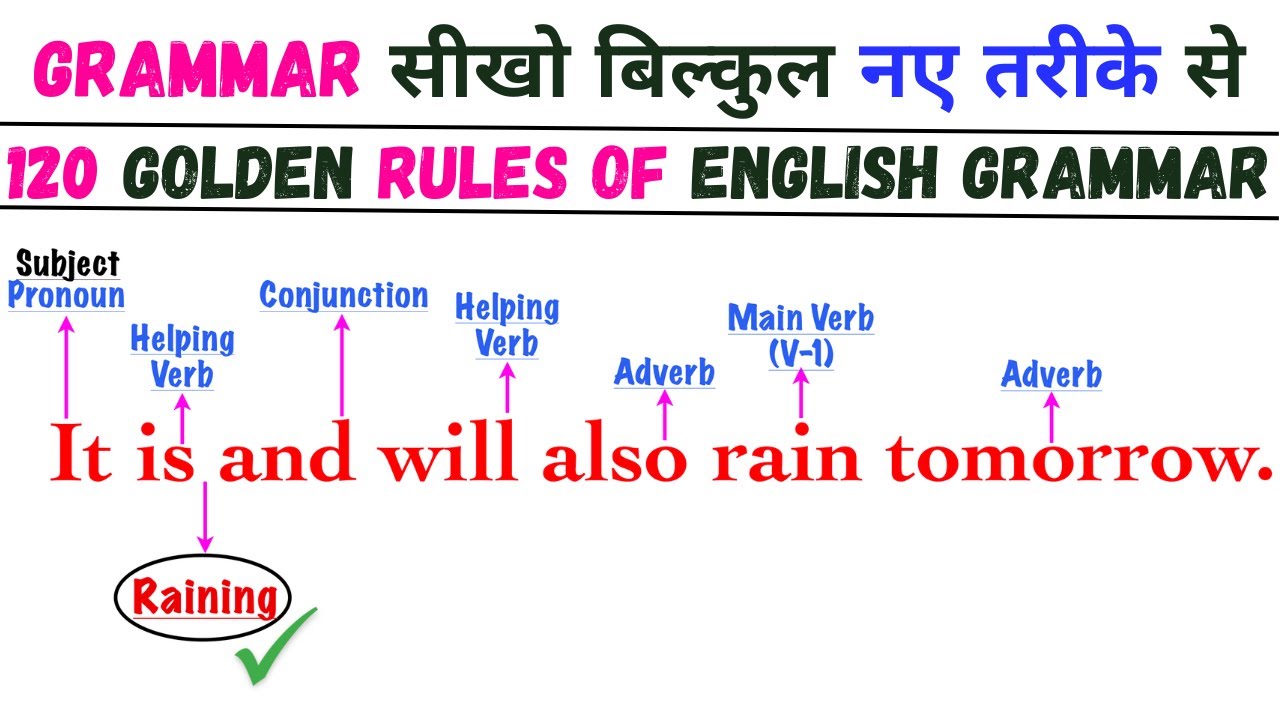 (13) 120 important rules of english grammar | पूरी GRAMMAR अब मुट्ठी ...