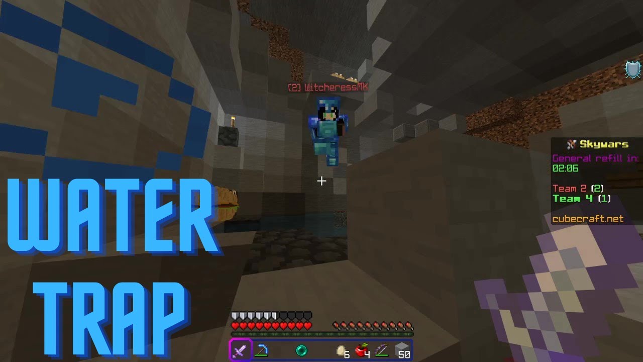 Water Trap l Cubecraft l Minecraft Bedrock - YouTube