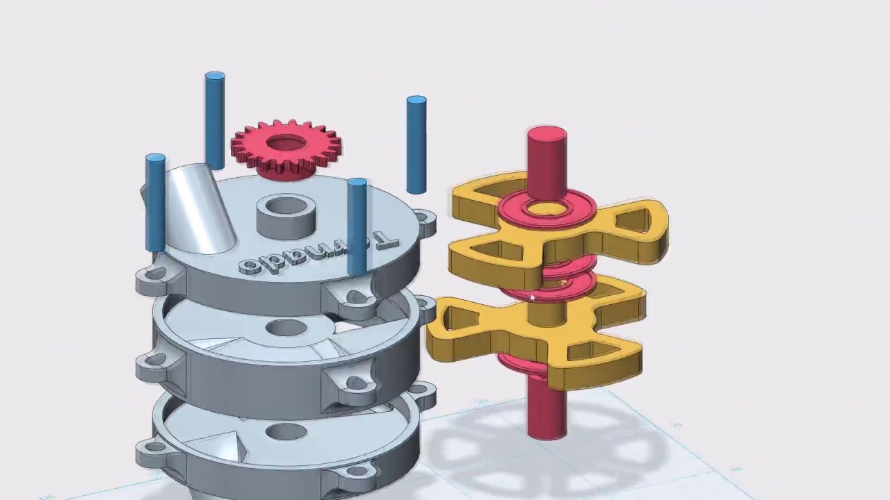 3D printed Spinner motor ( fidget spinner inspiration ) - YouTube