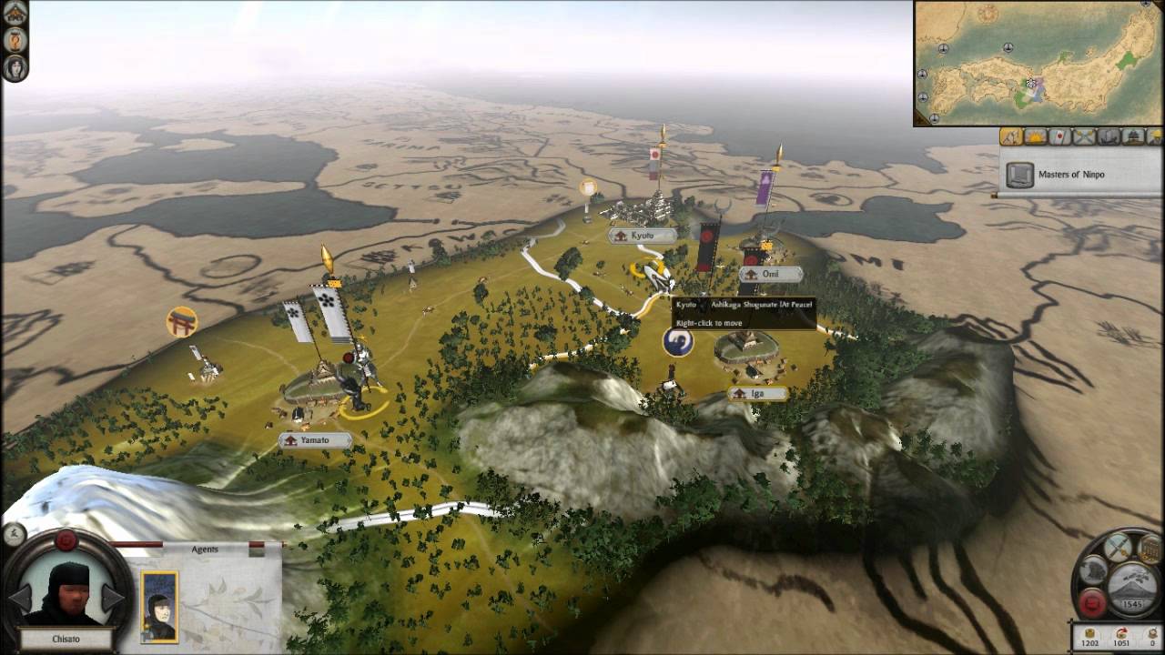 Shogun 2 Hattori Campaign part one + Blood and gore .... Head ...