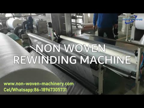 Automatic Non Woven Fabrics Rewinding Machine | Fabric Rewinding ...