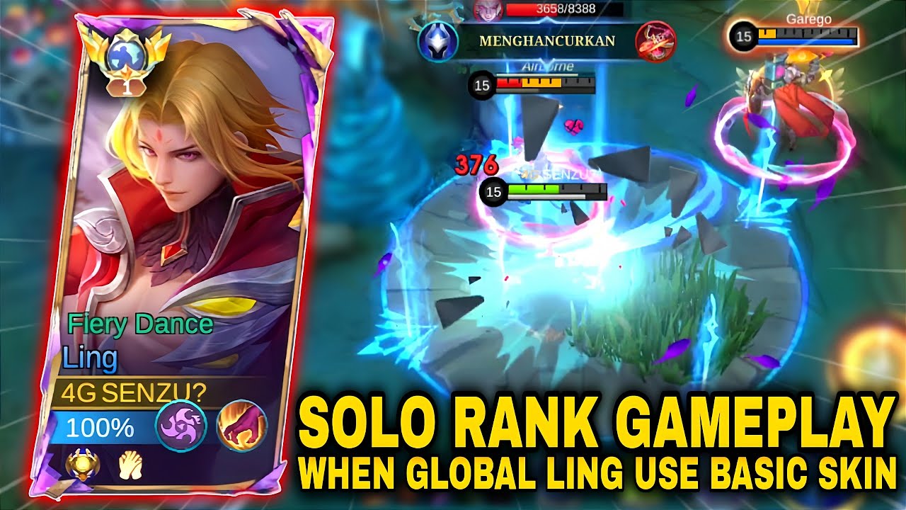 LING FASTHAND SOLO RANK‼️THIS HAPPEN WHEN GLOBAL LING USE BASIC SKIN ...