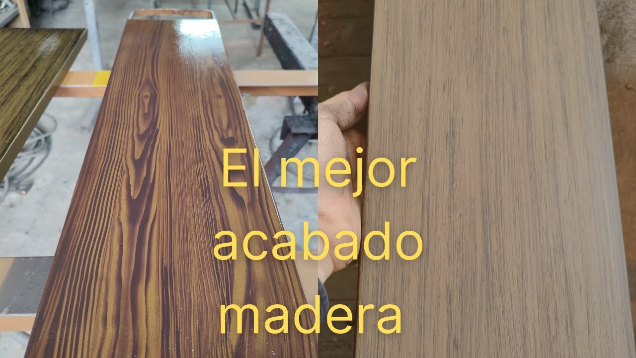 Cómo pintar el metal con apariencia de madera - YouTube