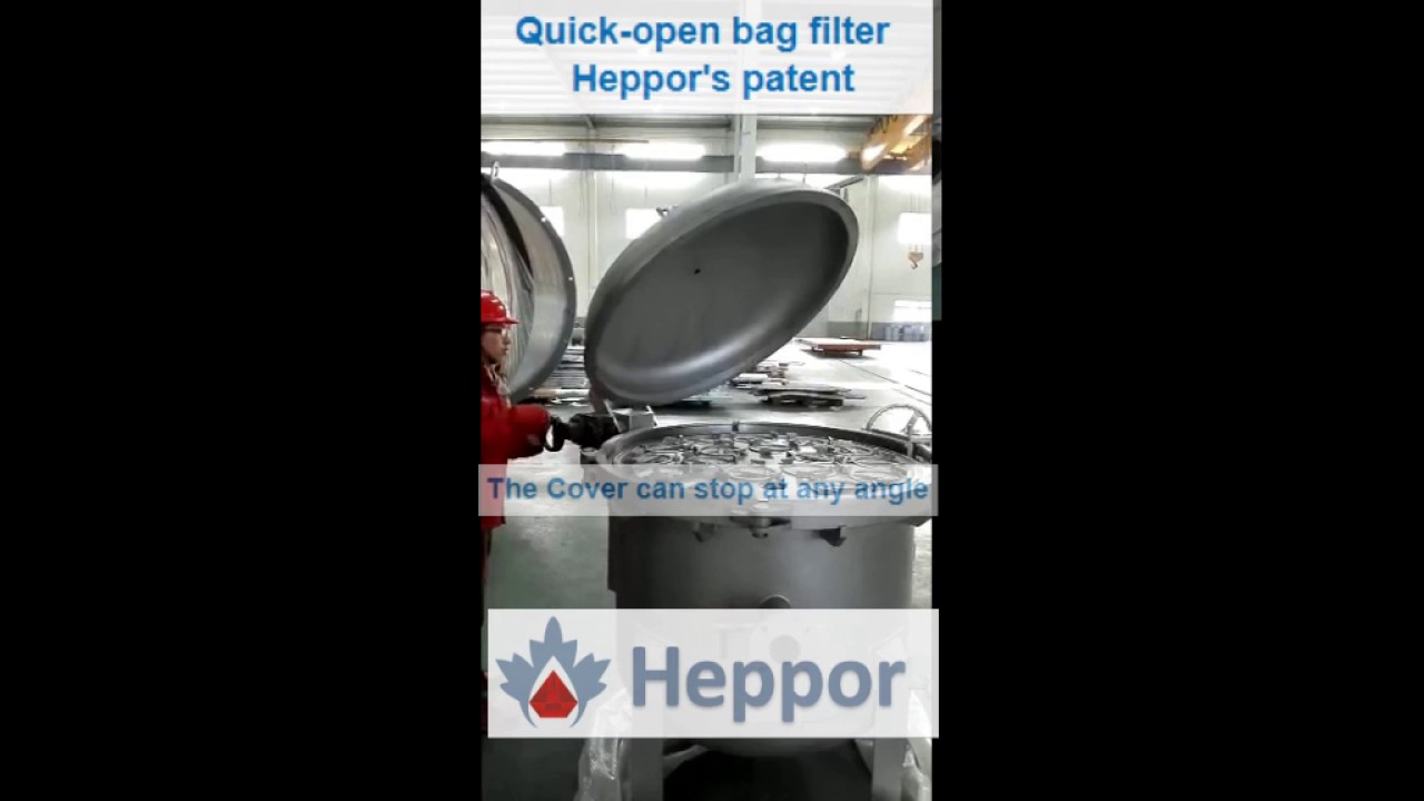 Quick open bag filter from Heppor - YouTube
