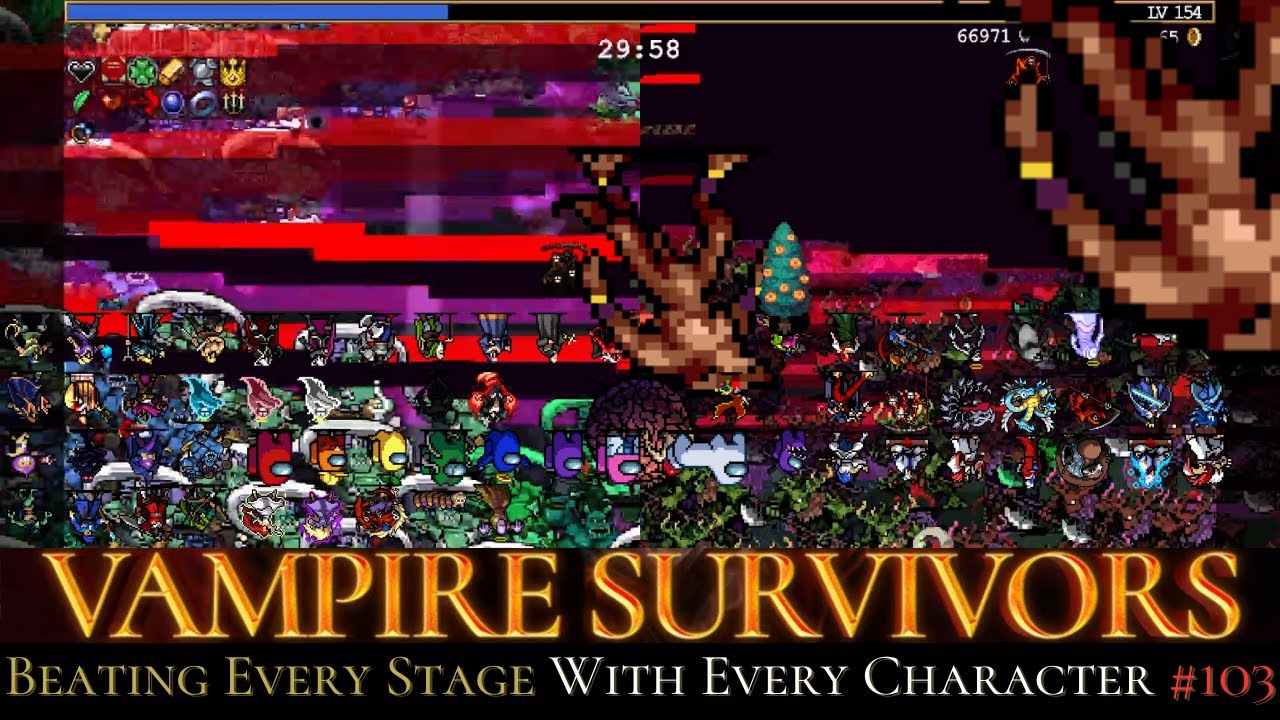Vampire Survivors BESWEC 103 - Tearing a Bloody Swath With Minnah - YouTube