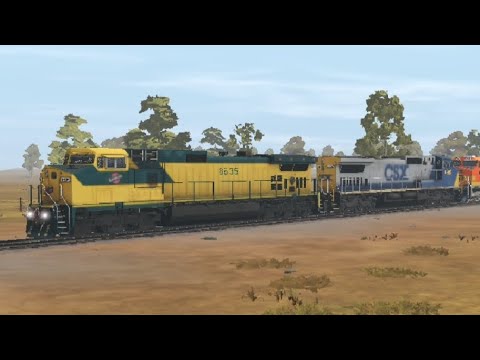 Trainz 3 CNW #8635 pass by - YouTube