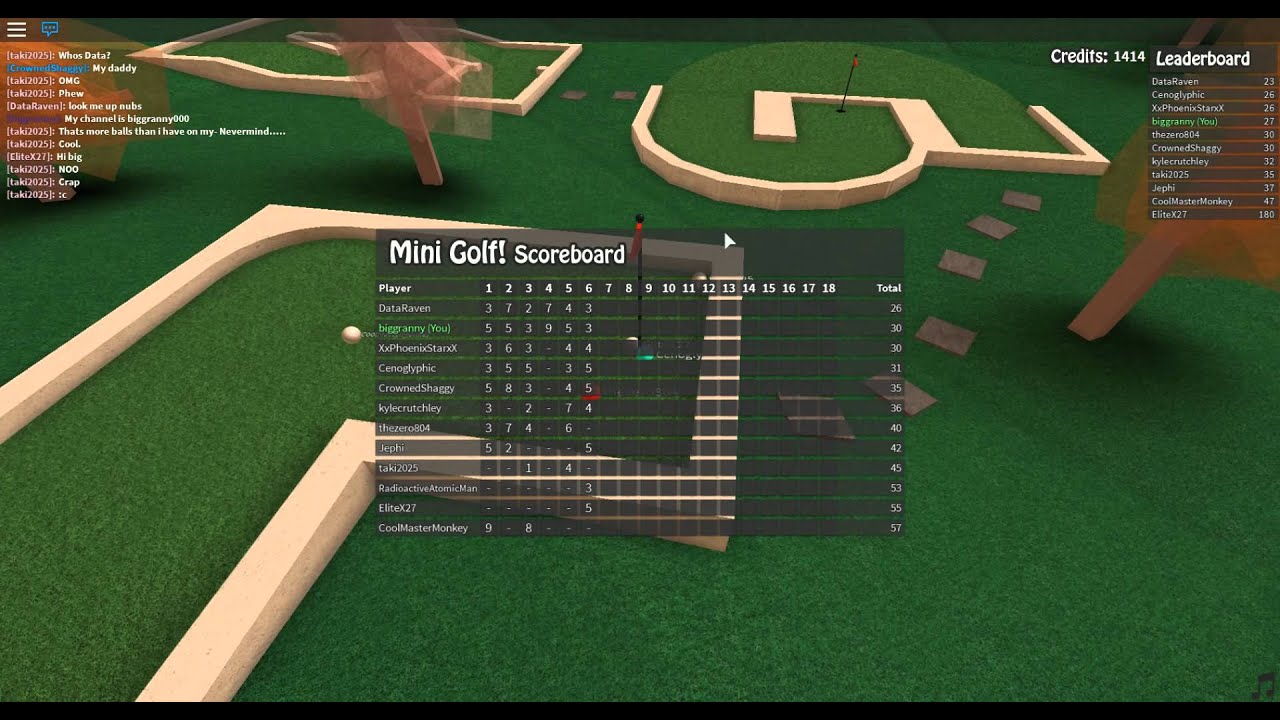 [ROBLOX: Mini Golf] - Lets Play w/ Friends Ep 10 - DataRaven wins ...