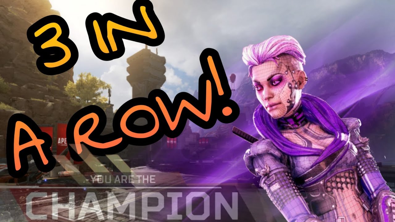Winning 3 Games In A Row With LOBA Purple Reign Skin Apex Legends - YouTube