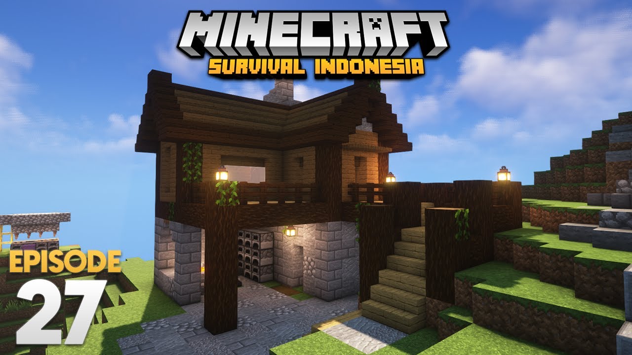 MEMBUAT BLACKSMITH HOUSE - MINECRAFT SURVIVAL INDONESIA (Ep.27) - YouTube