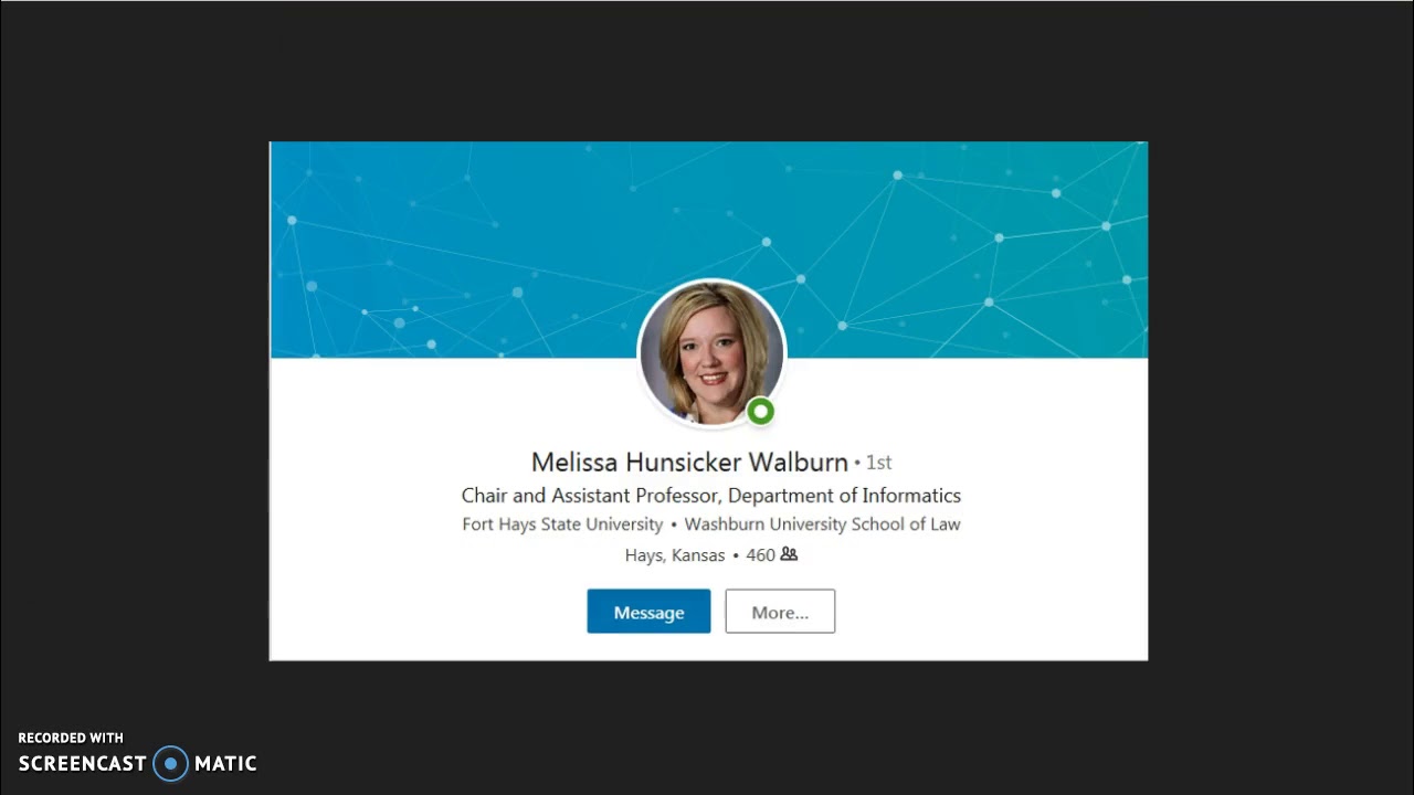 BCOM 301 Your LinkedIn Page - YouTube