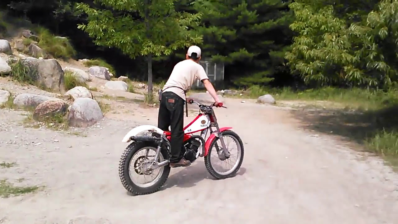 Yamaha TY175 trials - YouTube