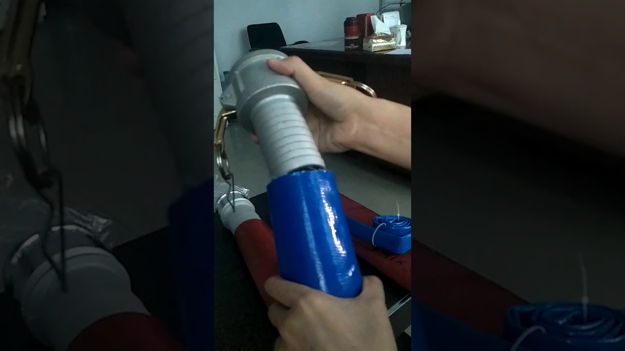 How to Install Quick Fitting to PVC Lay Flat Hose? - YouTube