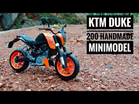 Ktm duke 200 handmade minimodel.ktm miniature
