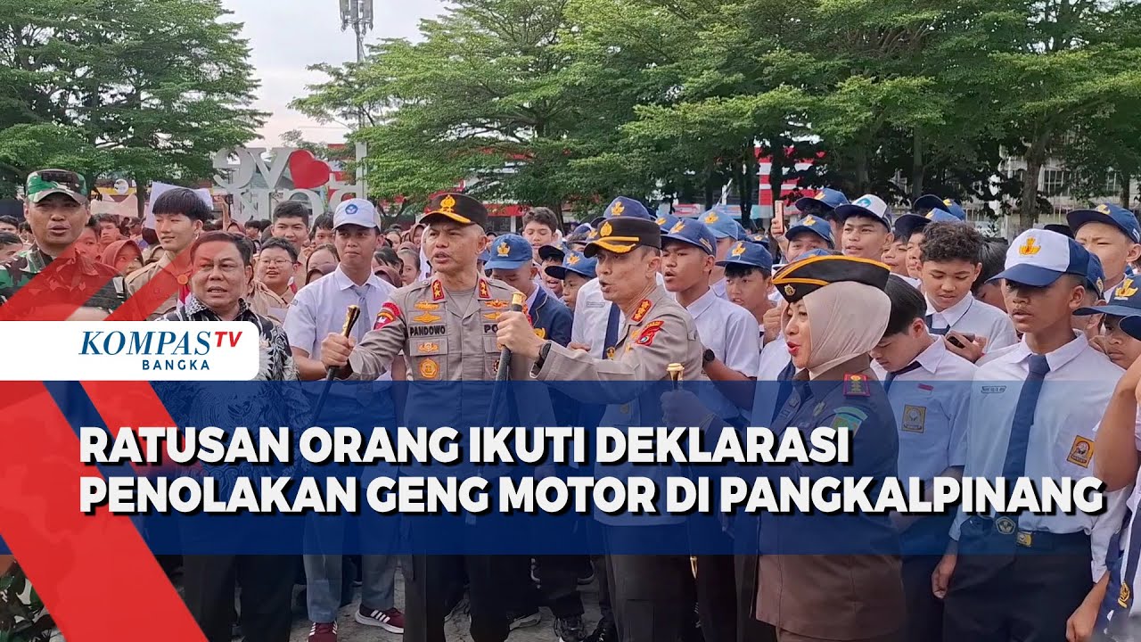 Ratusan Orang Ikuti Deklarasi Penolakan Geng Motor di Pangkalpinang ...