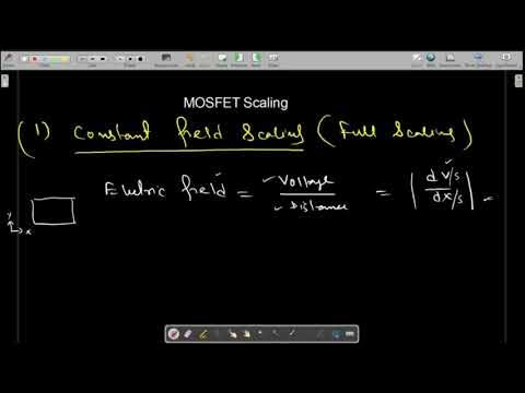 MOSFET Scaling | Constant Field Scaling and Constant Voltage Scaling - YouTube
