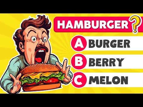 🍉Fotoğraflı İNGİLİZCE Kelime Bulmaca 🍕| 50 Kelimelik Muhteşem QUİZ | Bul Bakalım